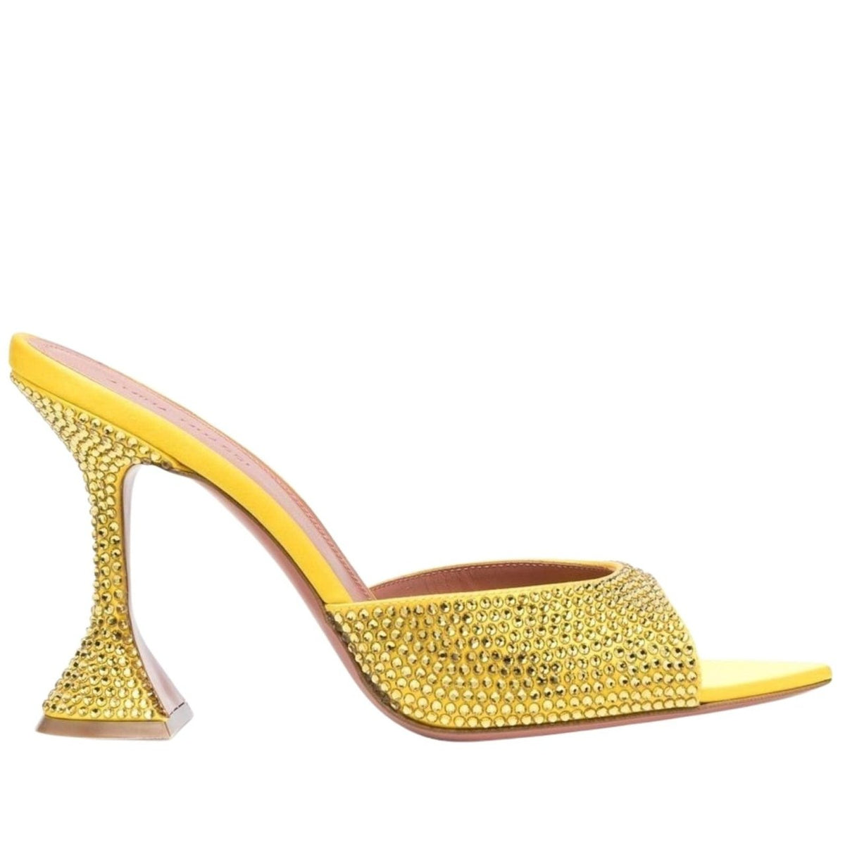 Amina Muaddi Crystal-Embellished Caroline Mules – Runway Catalog