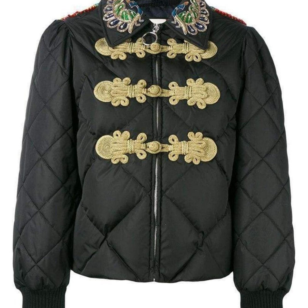 Gucci Embroidered Quilted Bomber Jacket - Runway Catalog