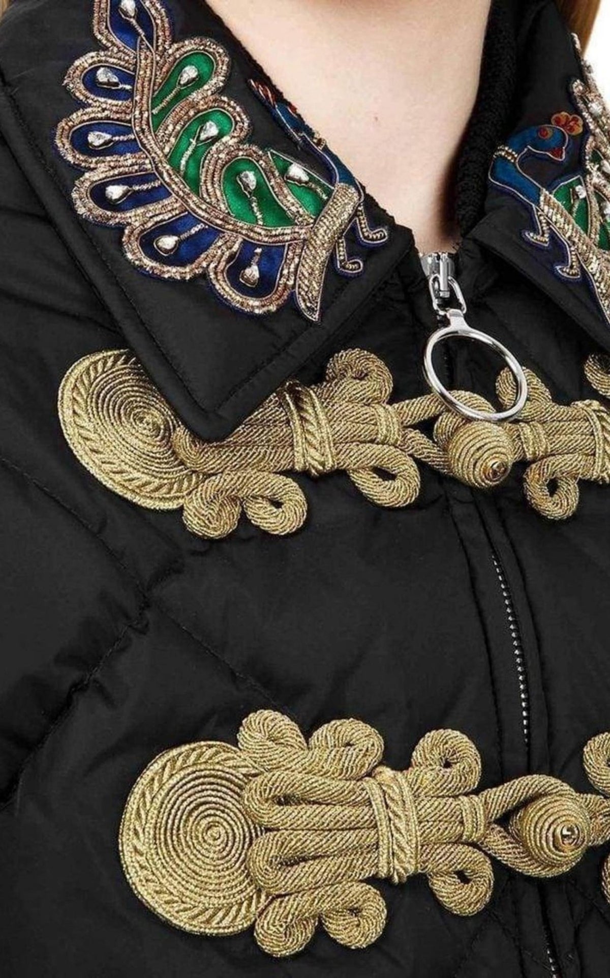 Gucci Embroidered Quilted Bomber Jacket - Runway Catalog
